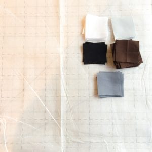 Using Fusible Grid with Small Squares | My Rainy Day Designs