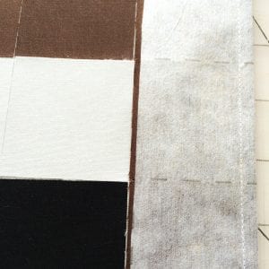 Using Fusible Grid with Small Squares | My Rainy Day Designs