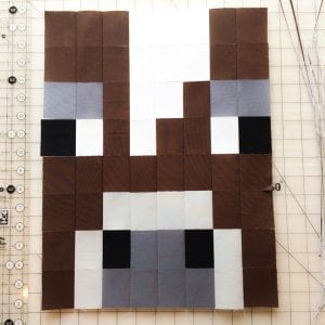 Using Fusible Grid with Small Squares | My Rainy Day Designs