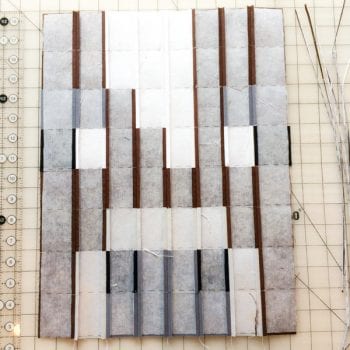 Using Fusible Grid with Small Squares | My Rainy Day Designs