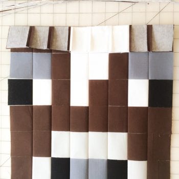 Using Fusible Grid with Small Squares | My Rainy Day Designs