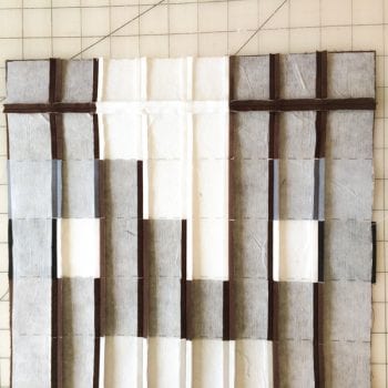 Using Fusible Grid with Small Squares | My Rainy Day Designs