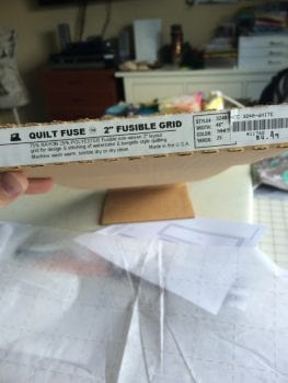 Using Fusible Grid with Small Squares | My Rainy Day Designs